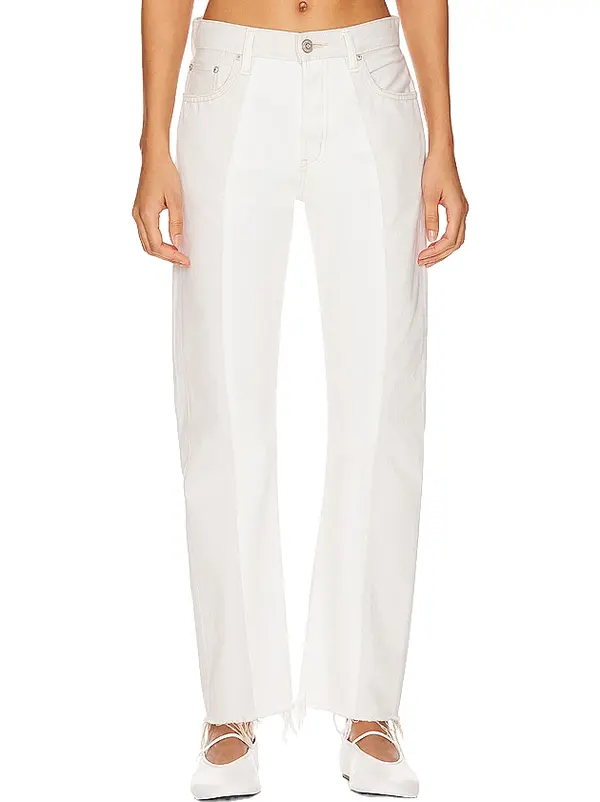Moussy Vintage Raintrec Straight Jeans - White