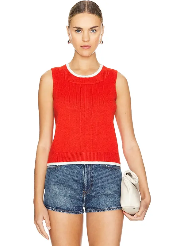 Central Park West Lucy Shell Sweater - Fiesta