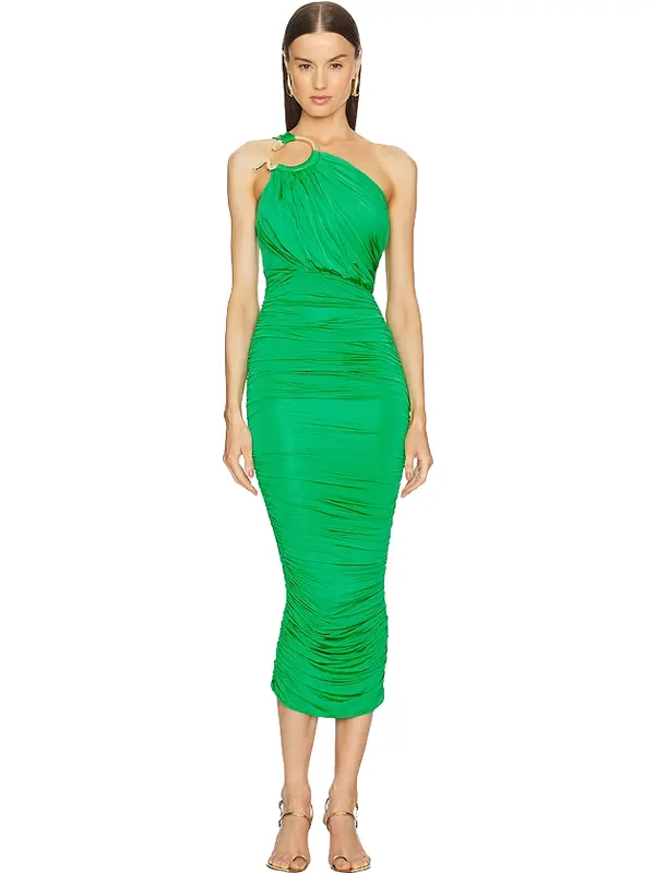 MICHAEL COSTELLO X Kiera Midi Dress - Bright Green