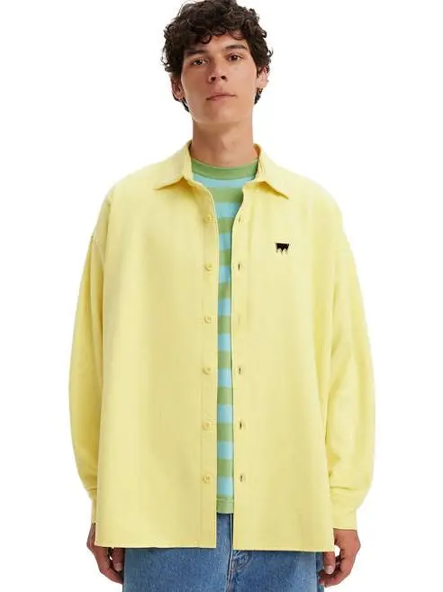 LEVI'S Skateboarding Button-up Fleece - Custard