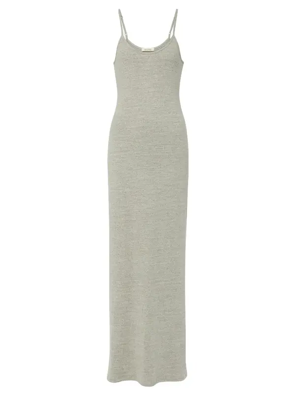 NILI LOTAN Judy Cotton Jersey Maxi Dress - Grey