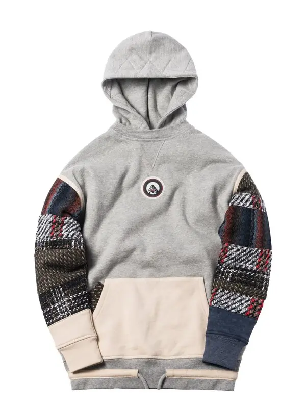 Kith Patchwork Williams Hoodie - Heather Grey