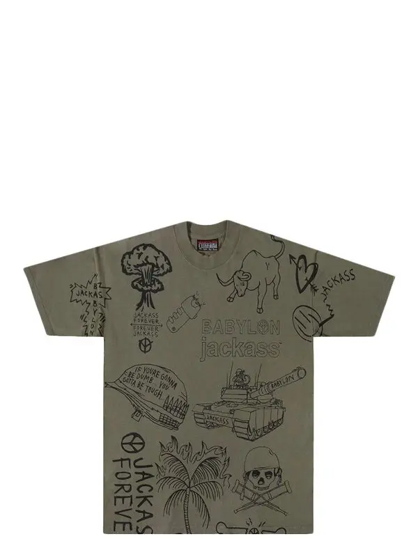 BABYLON Jackass Tag T-shirt - Olive