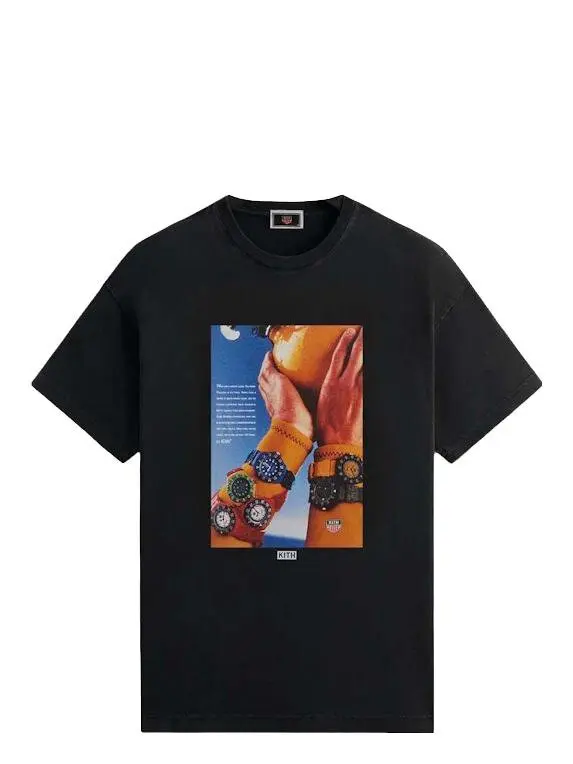 Kith X Tag Heuer Formula 1 Scuba Vintage Tee Shirt - Black
