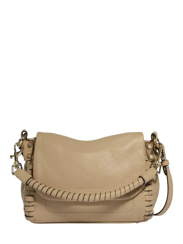 AIMEE Mini Zen Leather Crossbody Bag - Camel