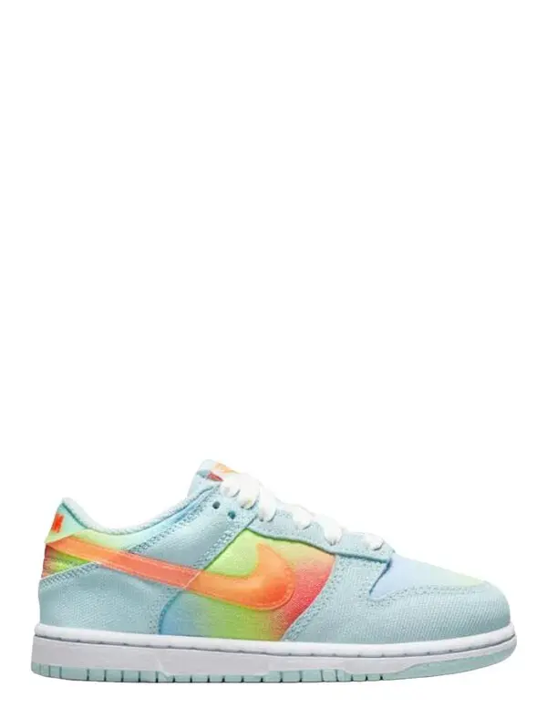 Nike Dunk Low Heat Map Sneakers - Glacier Blue/light Lemon Twist/aquarius Blue