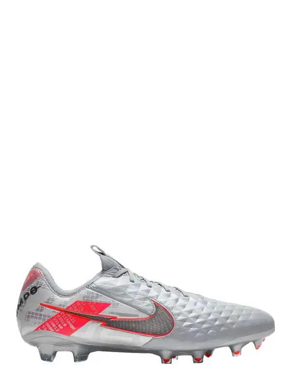 Nike Tiempo Legend Elite Fg - Metallic Bomber Grey/particle Grey/laser Crimson