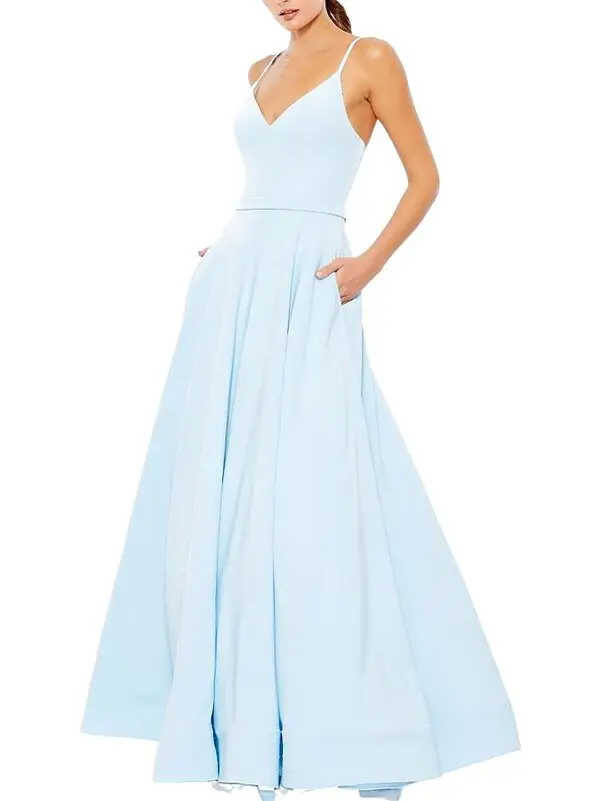 Mac Duggal Ieena Collection Classic A-line Ballgown - Powder Blue
