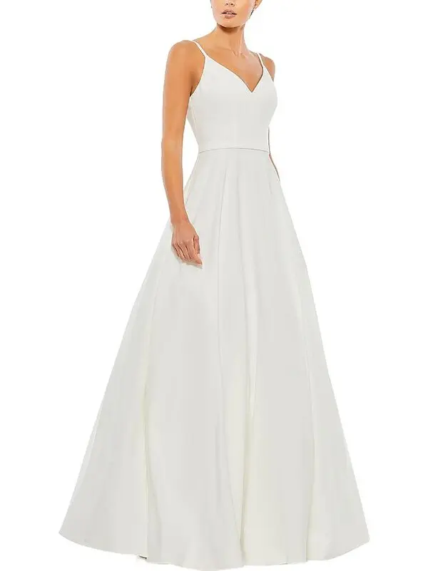 Mac Duggal Ieena Collection Classic A-line Ballgown - White