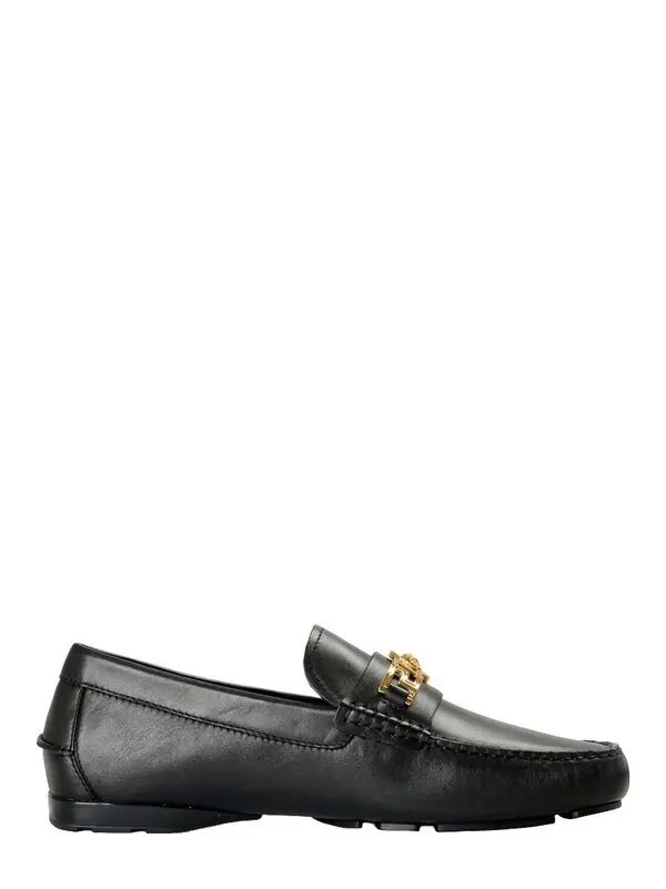 Versace Medusa Leather Loafer - Black