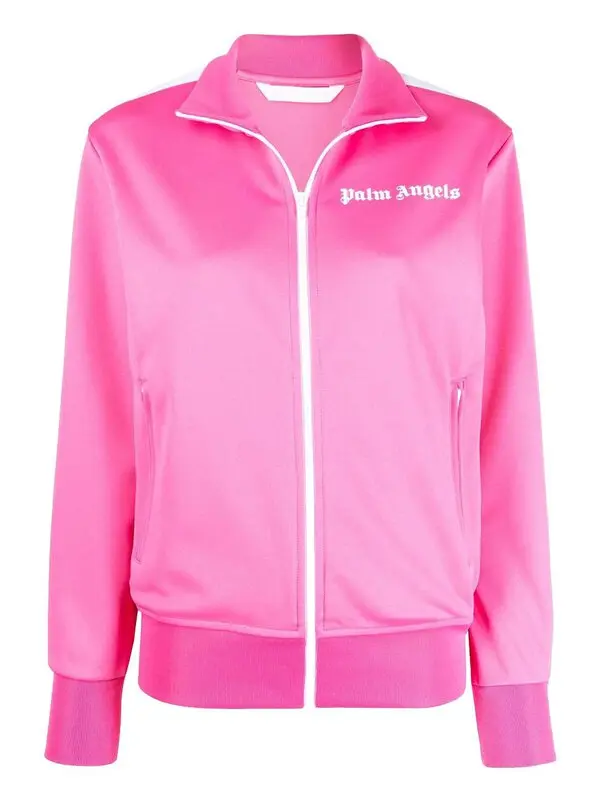 Palm Angels Track Jacket - Fuchsia/white