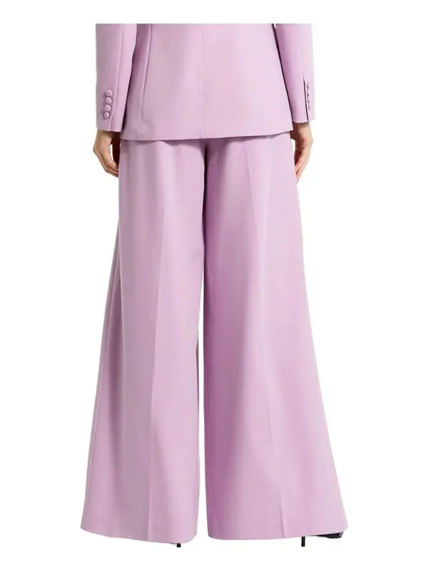 Mac Duggal Classic Crepe Wide Leg Trousers - Orchid