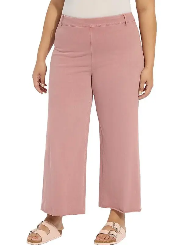 Lyssé Erin High-rise Ankle Wide-leg Jeans - Antique Wash Mauve