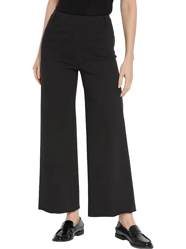 Lyssé Erin High-rise Ankle Wide-leg Jeans - Black