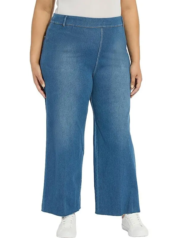 Lyssé Erin High-rise Ankle Wide-leg Jeans - Mid Wash