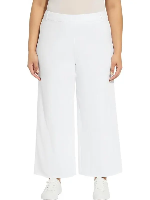 Lyssé Erin High-rise Ankle Wide-leg Jeans - White