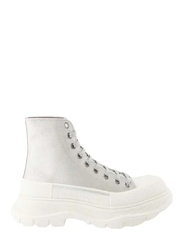 Alexander McQueen Tread Slick Boots - Silver