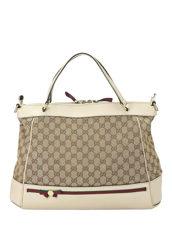 Gucci Original Gg Canvas Mayfair Tote Bag - White