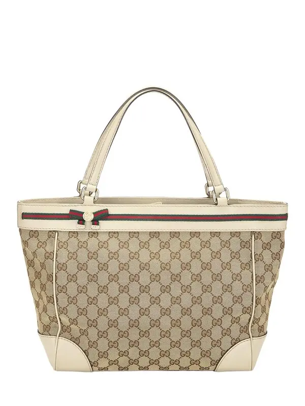 Gucci Original Gg Canvas Mayfair Tote Bag - White