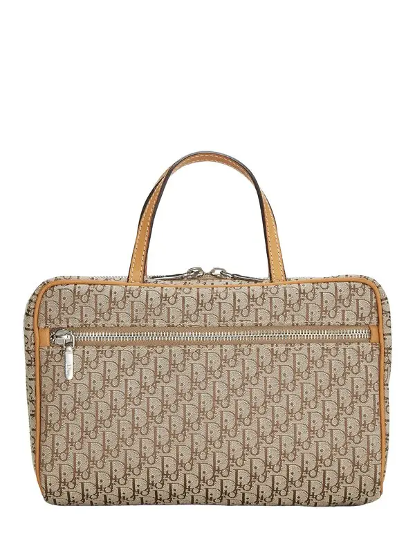 Dior Trotter Canvas Handbag - Beige
