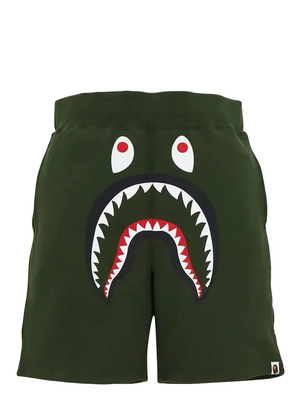 BAPE Shark Sweat Shorts - Green