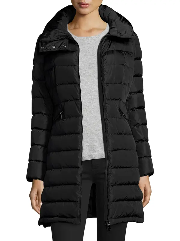 Moncler Flammette Puffer Coat - Black