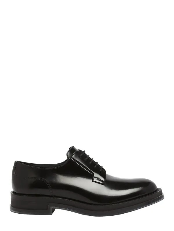Alexander McQueen Float Leather Derby Shoes - Blackmulti