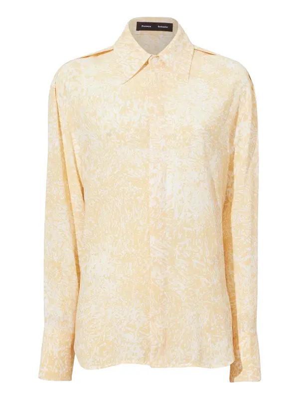 Proenza Schouler Abstract-pattern Shirt - Yellow