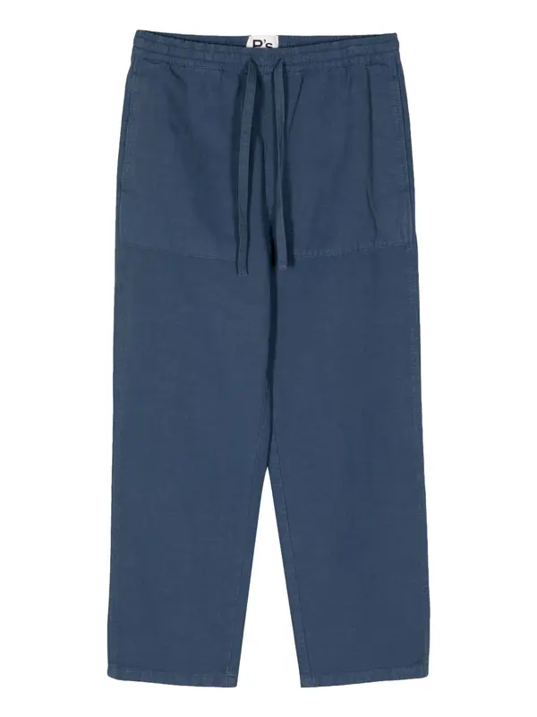 President's Time Off Cotton Trousers - Blue