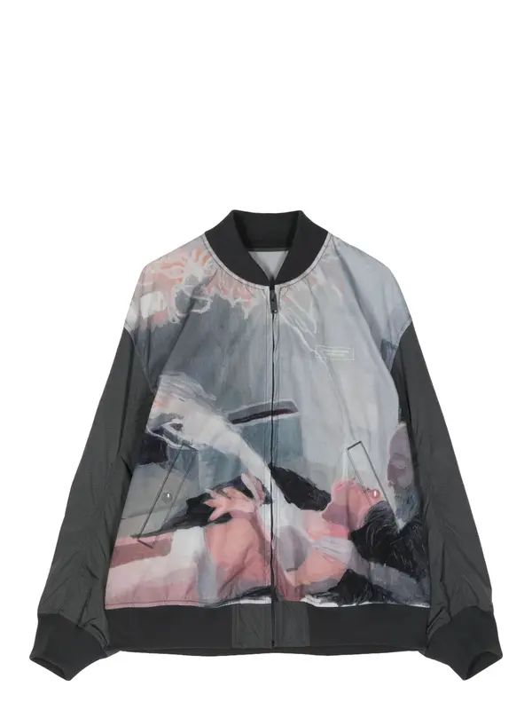 UNDERCOVERISM Graphic-print Bomber Jacket - Grey
