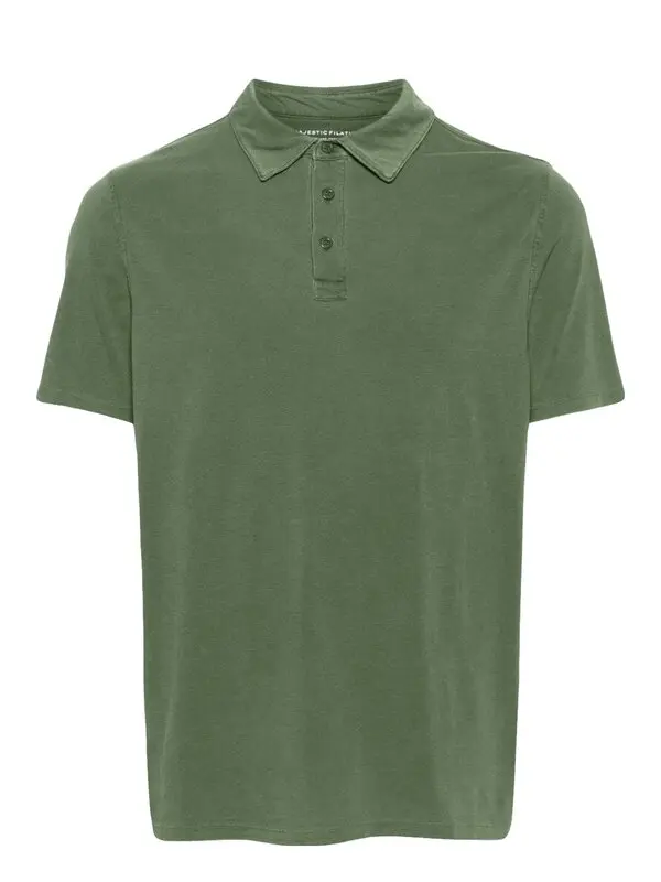 Majestic Filatures Organic Cotton-blend Polo Shirt - Green