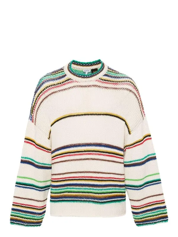 Loewe Striped Jumper - Neutrals