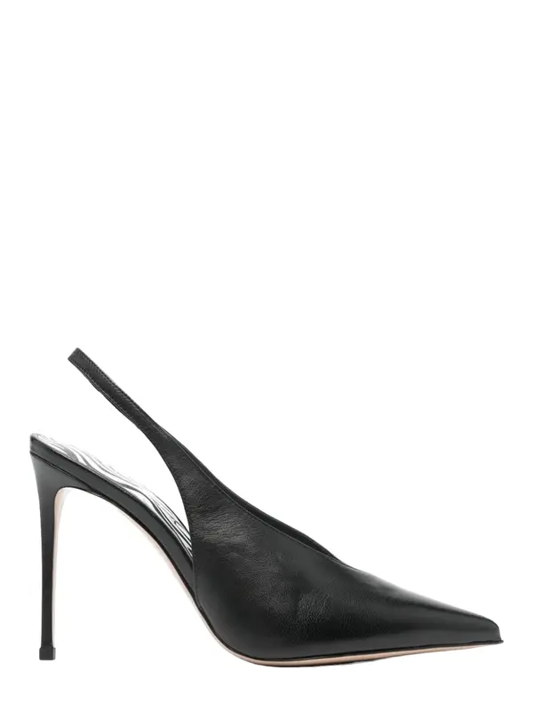 LE SILLA 105mm Leather Slingback Pumps - Black