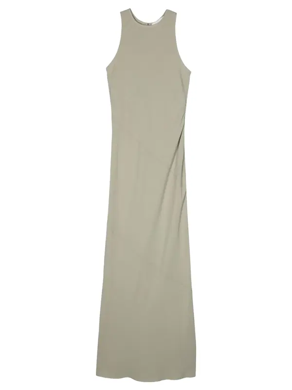 Ami Bias-cut Maxi Dress - Green