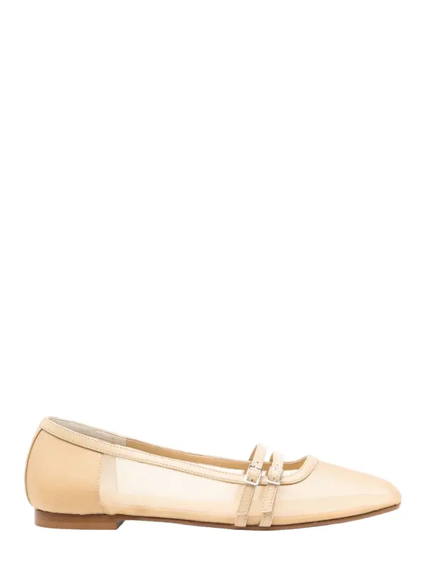 GIABORGHINI Felice Mesh Ballerinas - Neutrals