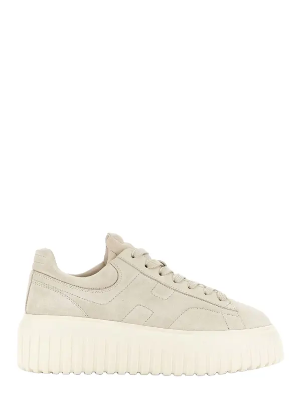 Hogan H-stripes Suede Sneakers - Neutrals