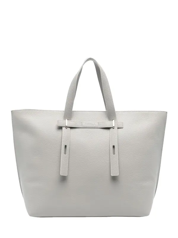 Furla Large Giove Leather Tote Bag - Grey
