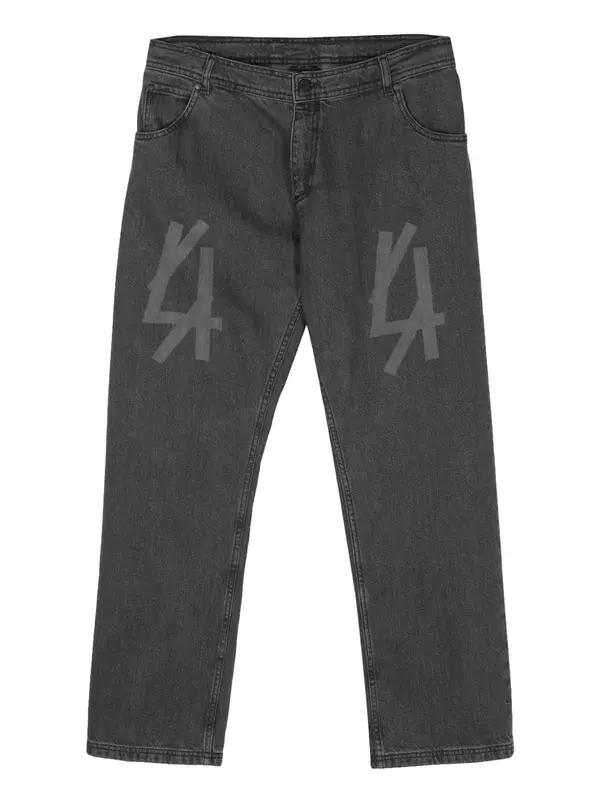 44 LABEL GROUP Skyscraper Straight-leg Jeans - Grey