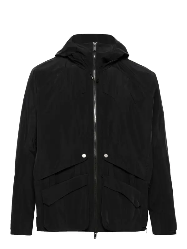 _J.L - A.L_ J.lal Panelled Hooded Jacket - Black
