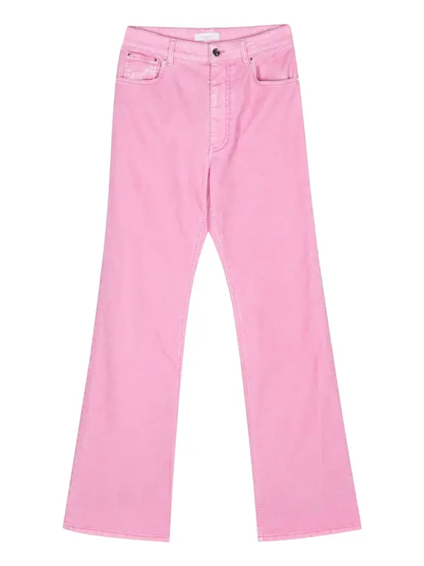 Rabanne Mid-rise Straight-leg Trousers - Pink