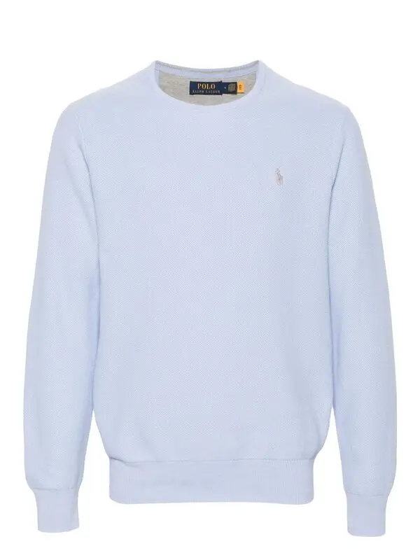 Polo Ralph Lauren Pony-embroidered Cotton Jumper - Blue