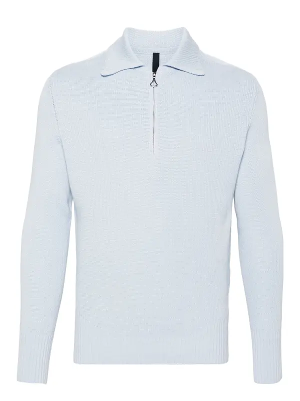 J.L-A.L Lancet Half-zip Jumper - Blue