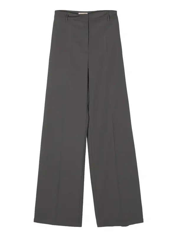 BLANCA VITA Plectra Palazzo Trousers - Grey
