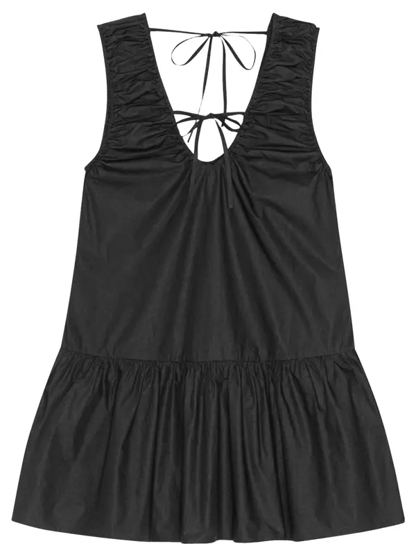 GANNI Sleeveless Mini Dress - Black
