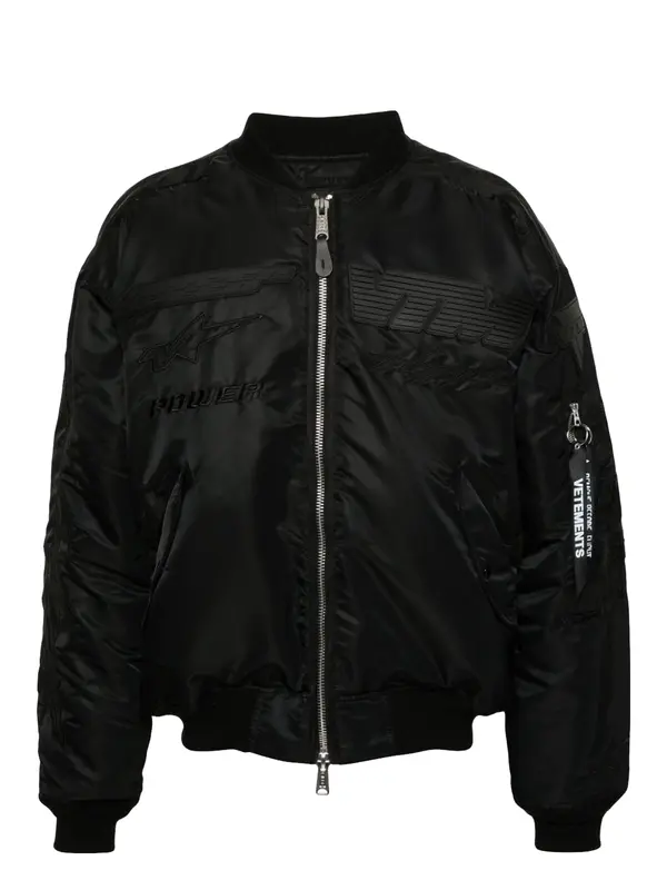 Vetements Blackout Racing Bomber Jacket - Black