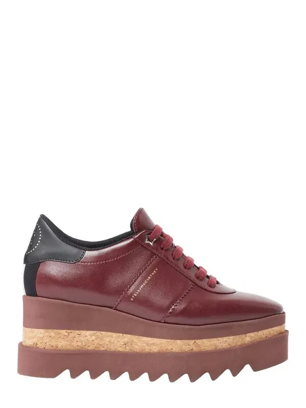 Stella McCartney Sneak-elyse Platform Sneakers - Burgundy