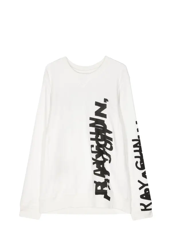 TAKAHIROMIYASHITA THESOLOIST. Graffiti-print Long-sleeve Sweatshirt - White