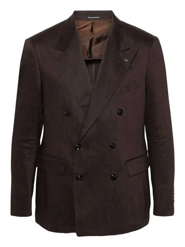 Tagliatore Double-breasted Blazer - Brown