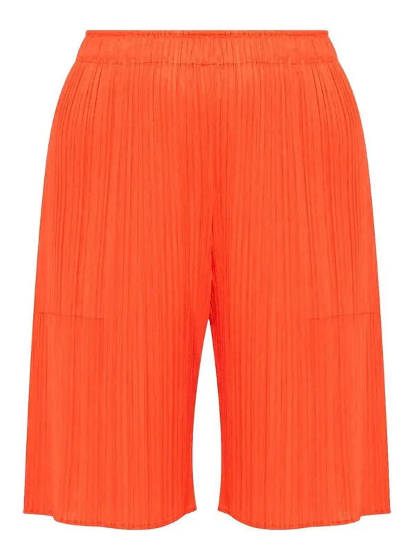 Issey Miyake Plissé-effect Shorts - Orange