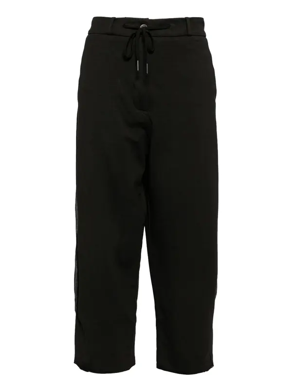 Masnada Panelled Straight-leg Trousers - Black
